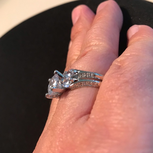 Jewelry | Wedding Ring Set 925 Silver Size 7 Engagement New | Poshmark